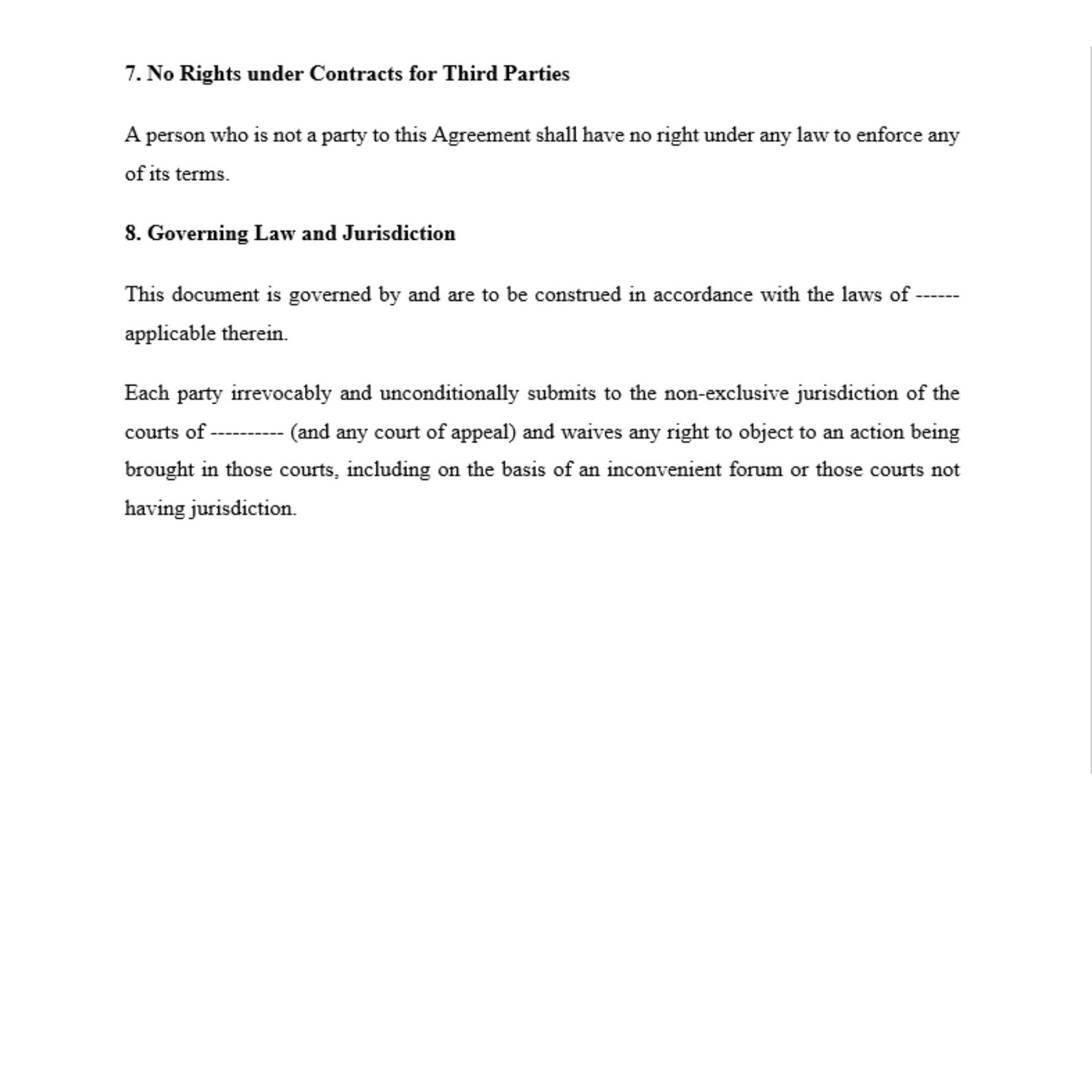 Non Solicitation Agreement for Employment- Business- Company-contract ...