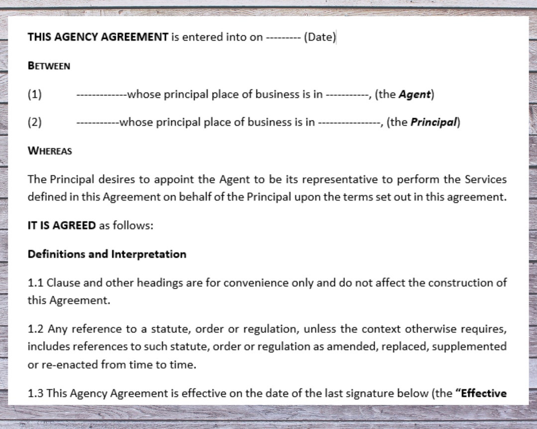 Commission Agreement Template / Commission Sales Agreement / Microsoft ...