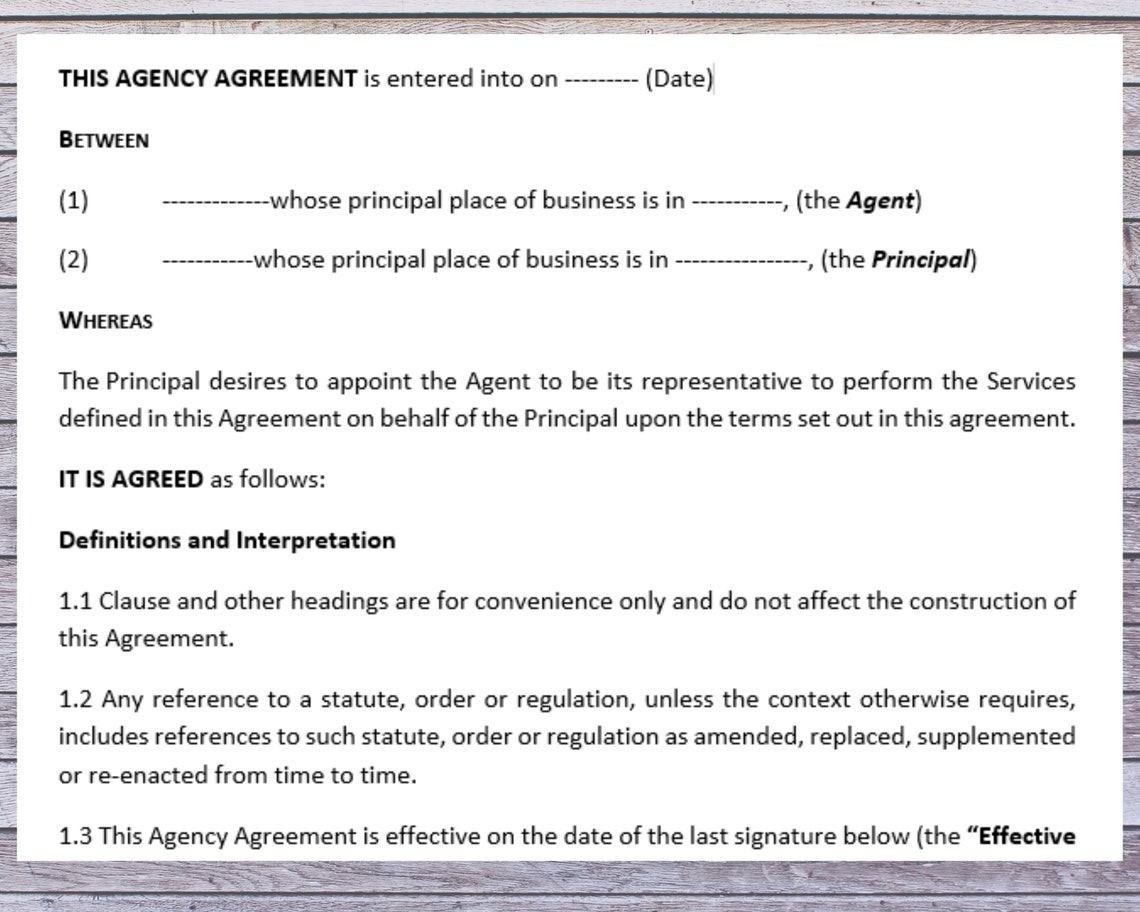 Commission Agreement Template / Commission Sales Agreement / Microsoft ...