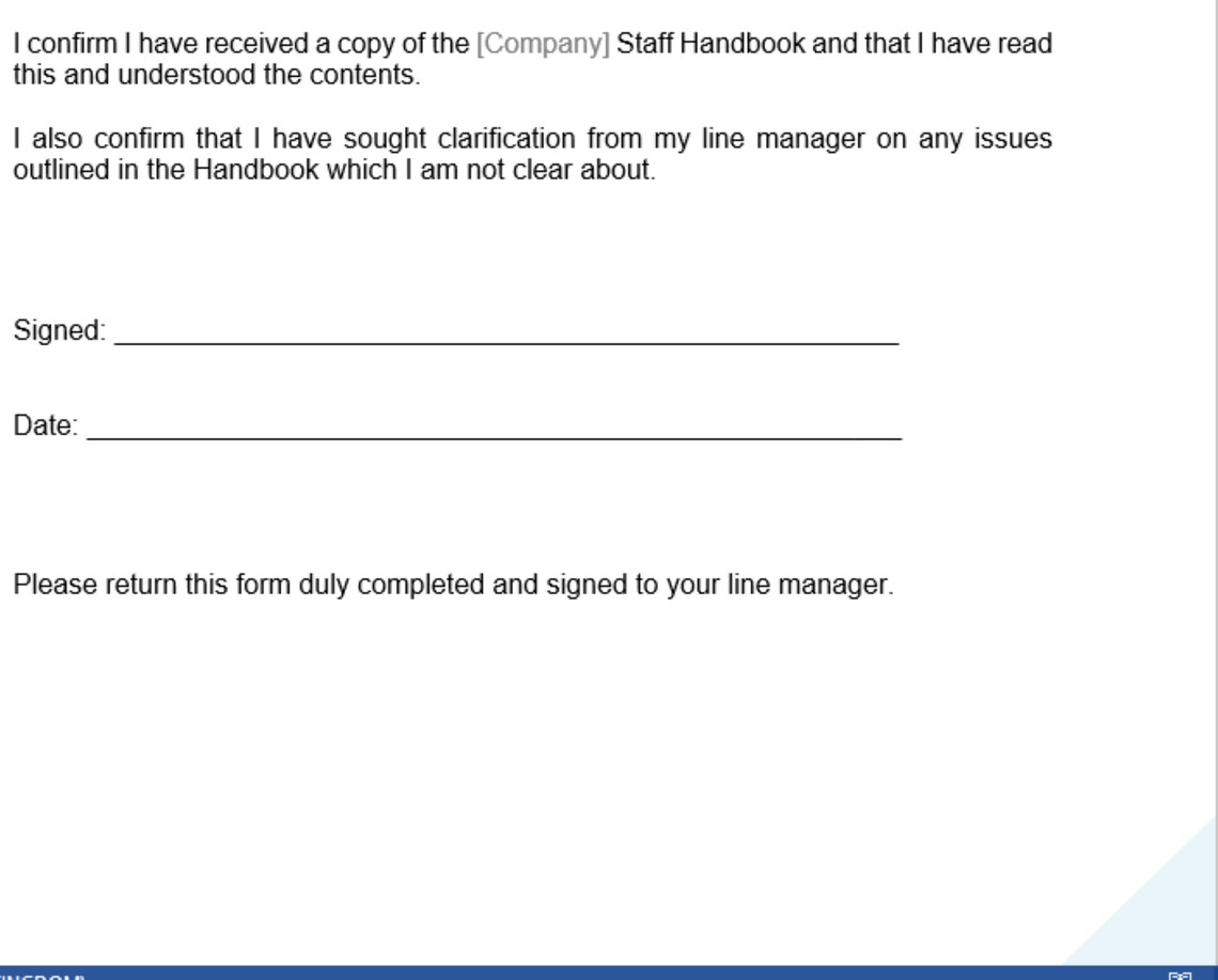 Easy to Edit Employee Handbook / Manual /staff Handbook /small Business ...