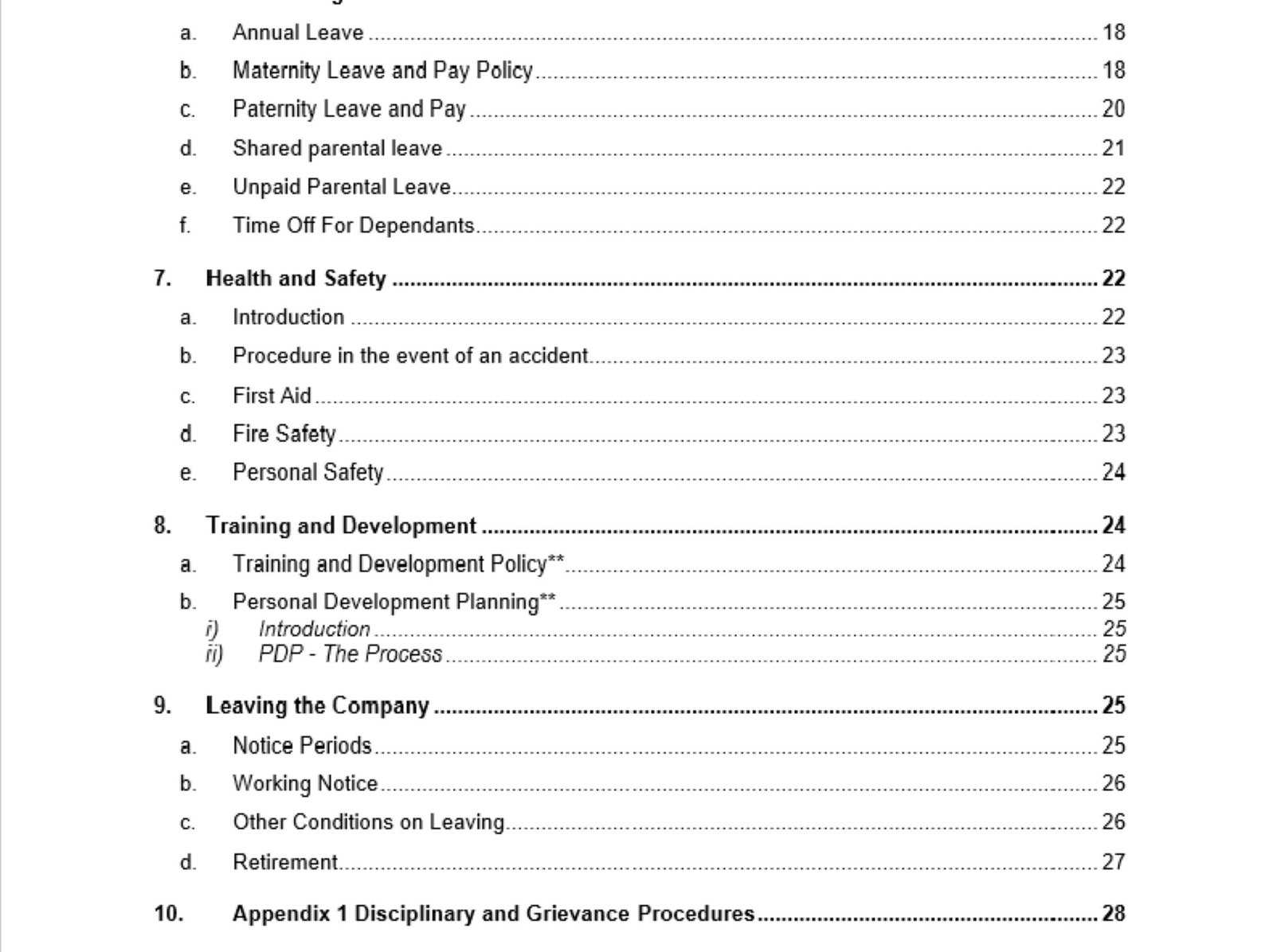 Easy to Edit Employee Handbook / Manual /staff Handbook /small Business ...