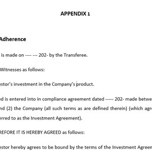 Investment Agreement Template – Easy Legal Contract for Startups ...