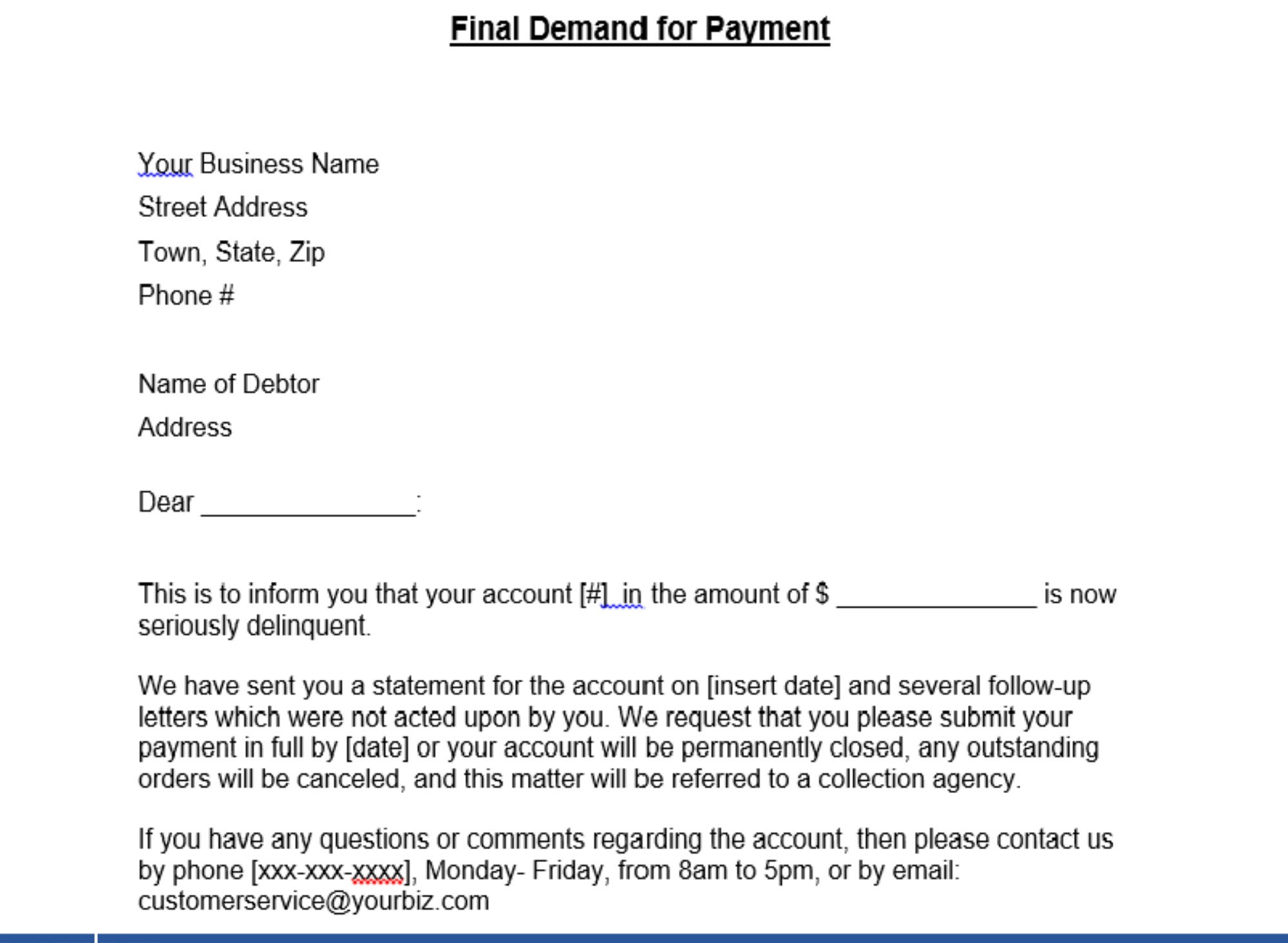 5 Business Essential Bundles of Payment Reminders Demand Letters/ Debt ...