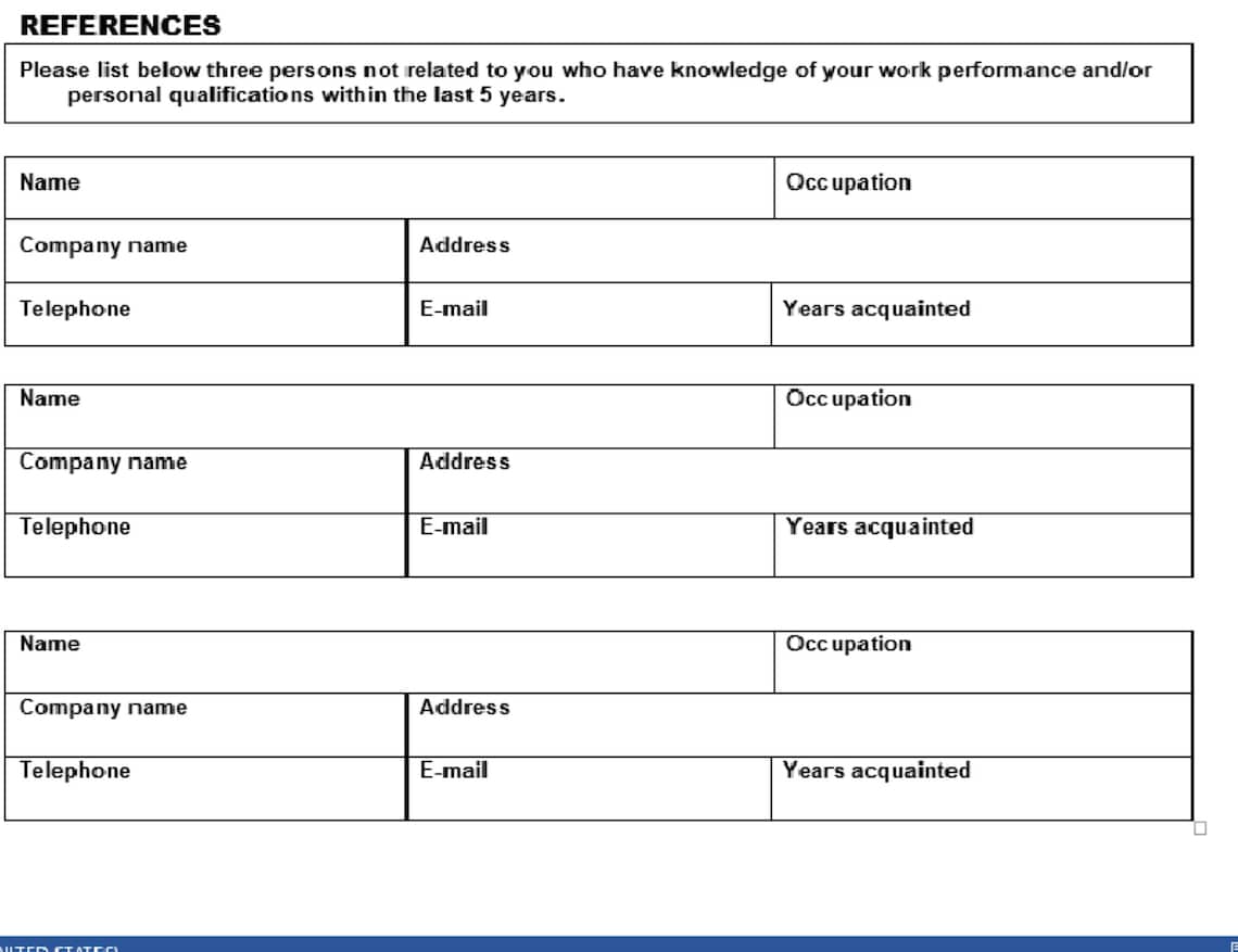 Application for Employment// Generic Small Business Employment ...
