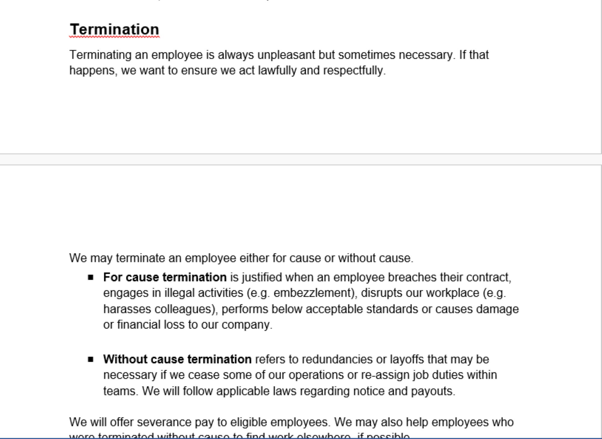 Easy to Edit Employee Handbook / Manual /staff Handbook /small Business ...