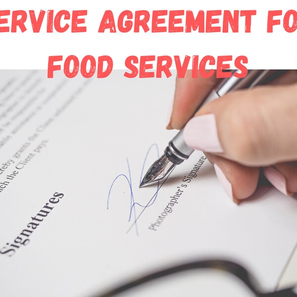 Food Truck Contract Template - Etsy
