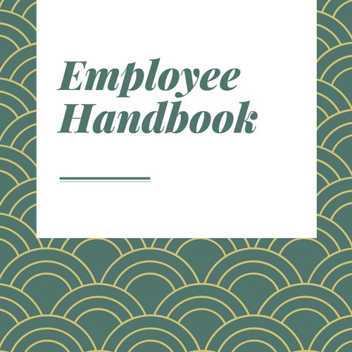 Easy to Edit Employee Handbook / Manual /staff Handbook /small - Etsy
