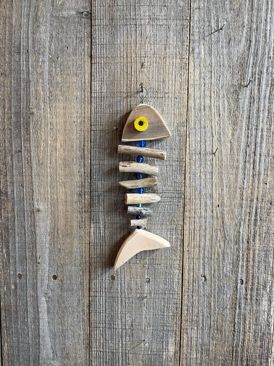 Folk Art Fish Bones Sculpture - Etsy