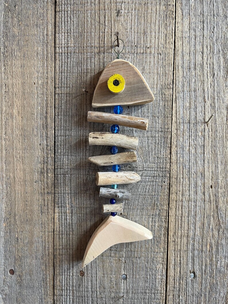 Folk Art Fish Bones Sculpture - Etsy