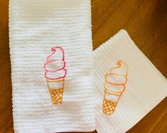 Washcloth Ice Cream | Etsy