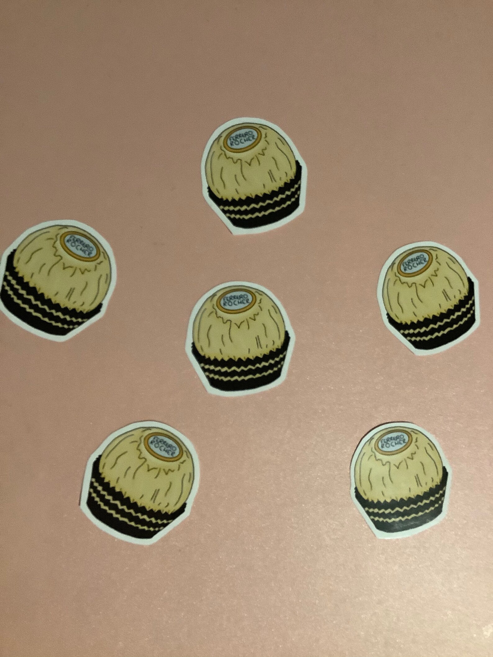 Ferrero Rocher Sticker 3 Pack - Etsy