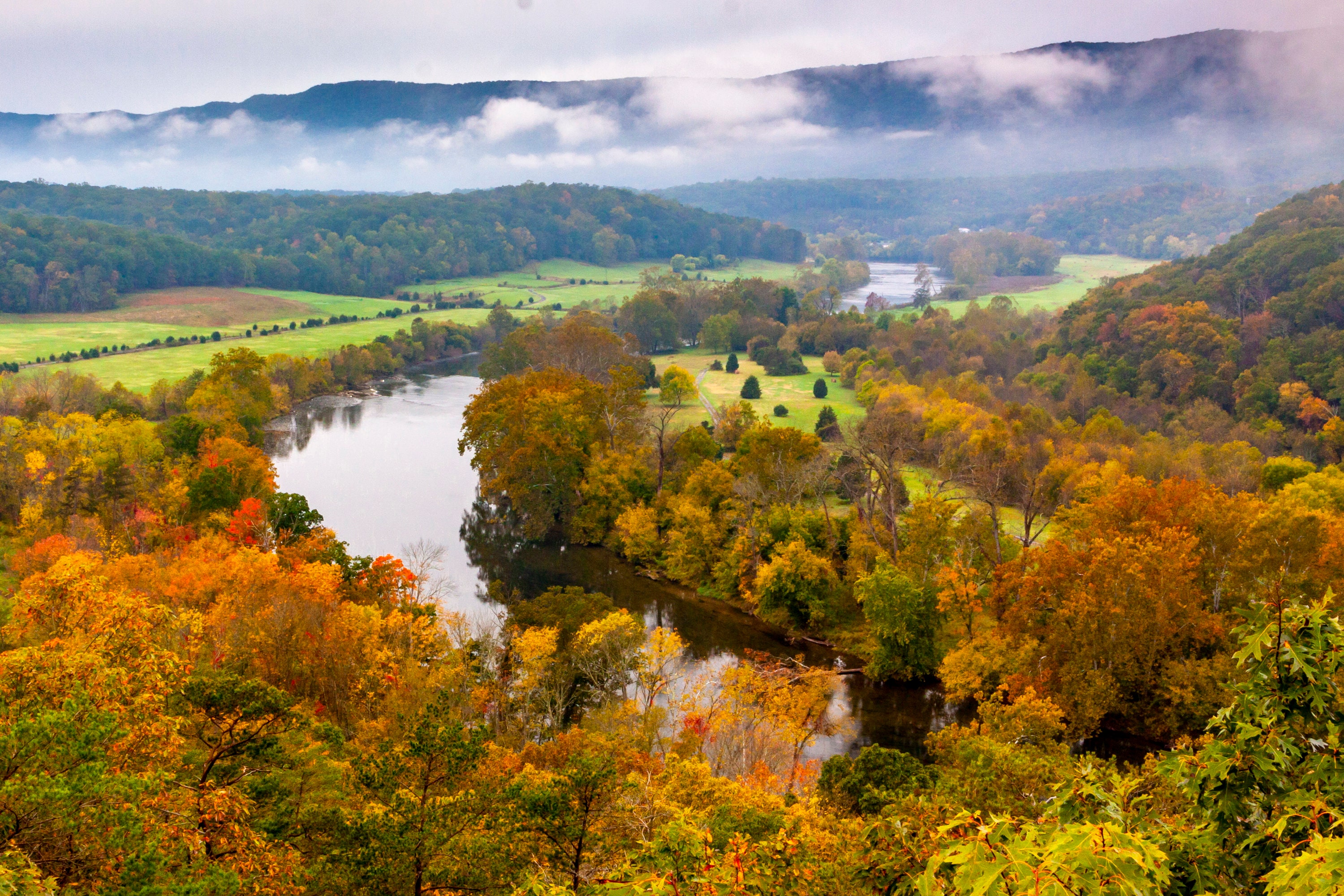 Shenandoah Valley Fall Panoramic Print: Virginia Mountain Landscape Art ...