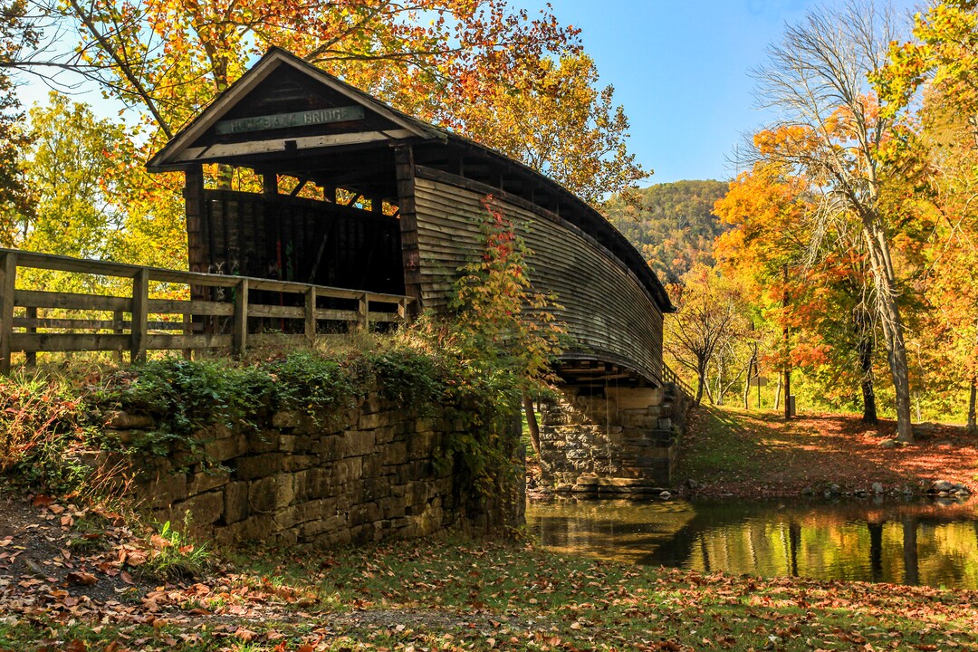 Humpback Covered Bridge, Covington, Virginia, Historic Site, Virginia's ...