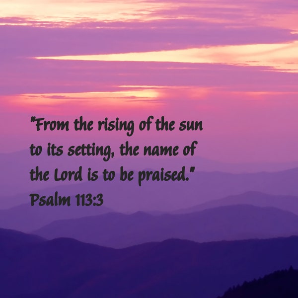 Psalm 113 - Etsy