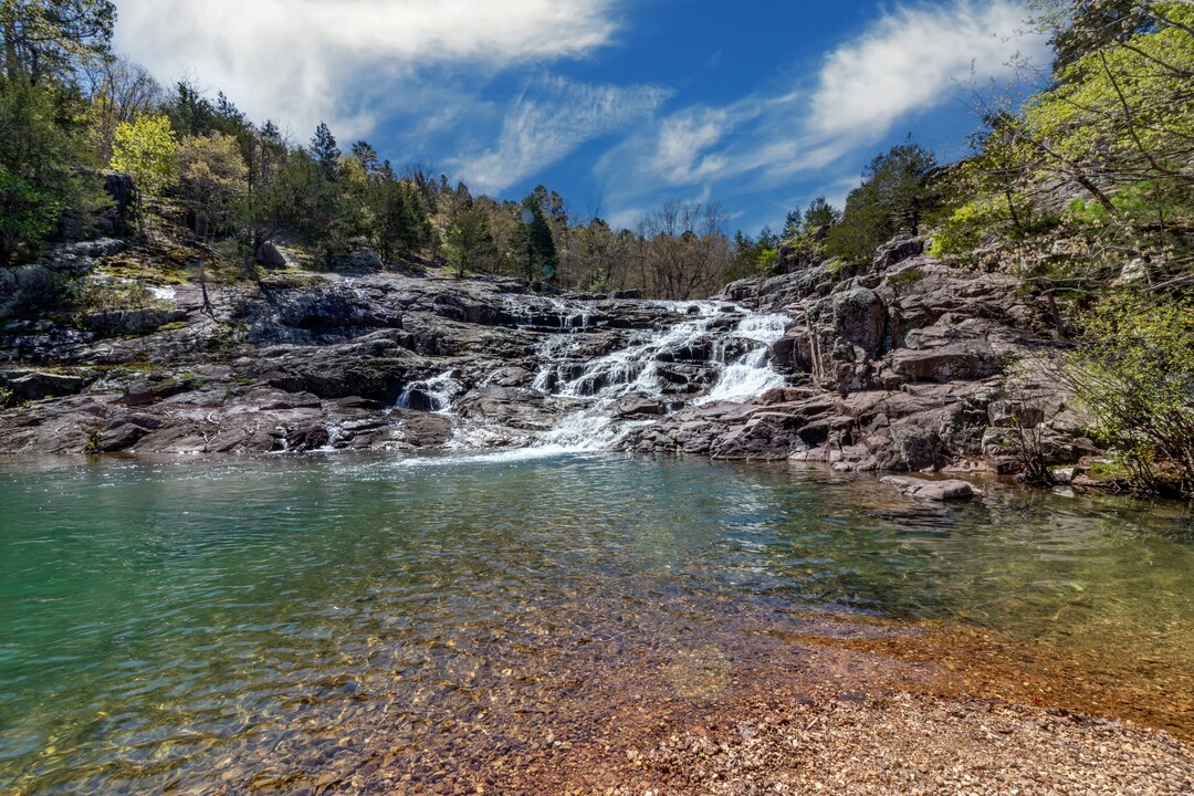 Rocky Creek Shut-ins Waterfall Print - Ozark National Scenic Riverways ...