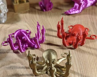 Middle Finger Octopus | Etsy