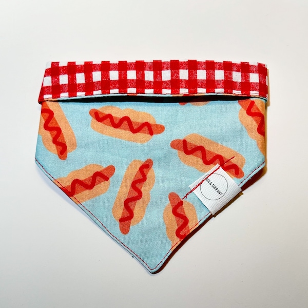 Hot Dog Bandana Dogs - Etsy