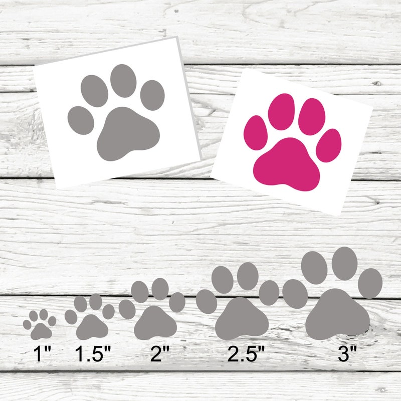 Paw Print Stickers - Etsy