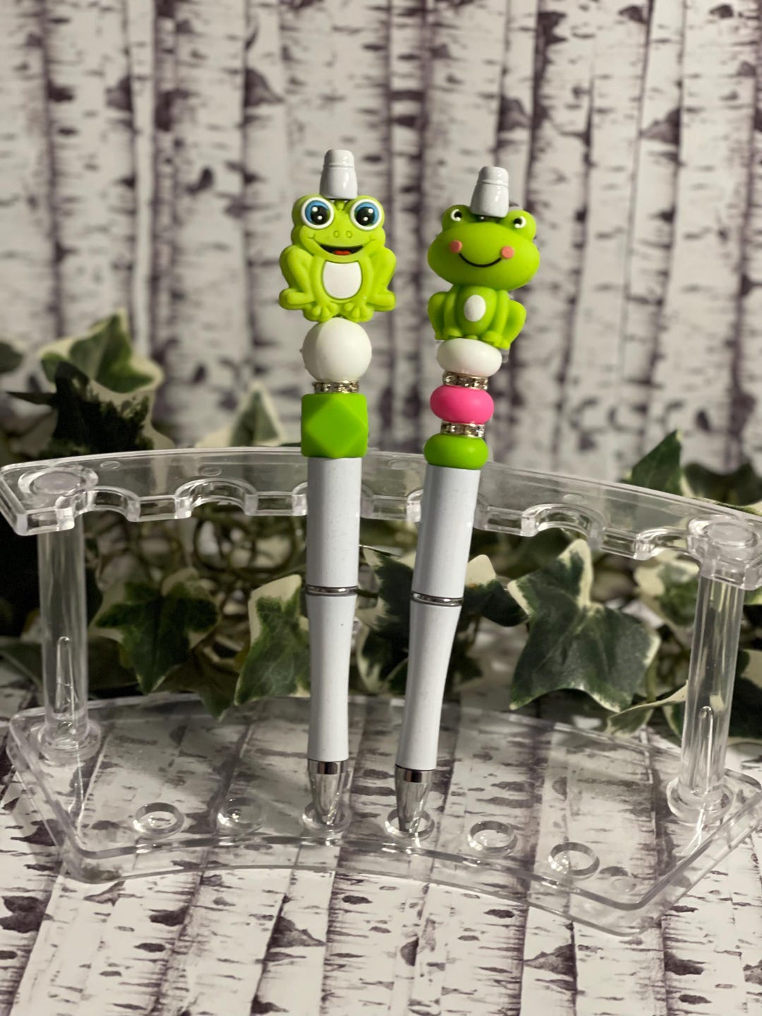 Frog Beaded Pen: Silicone Bead Pen With Ink Refill - Etsy