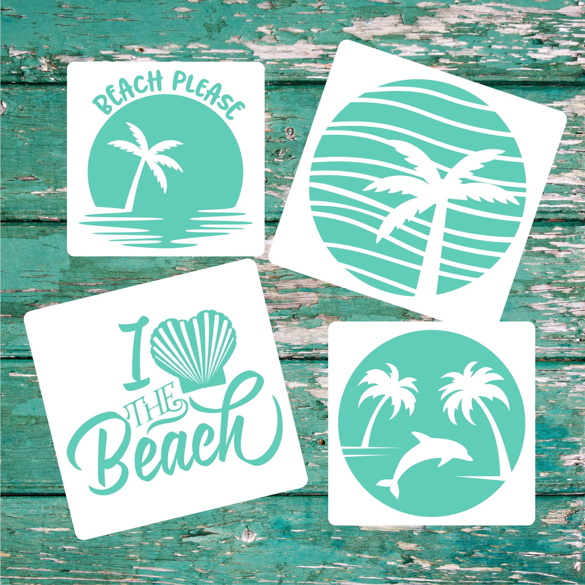 Beach Themed Decal Palm Tree Decal Dolphin Decal I Love the | Etsy