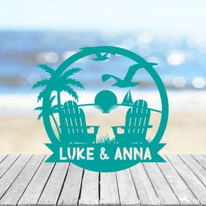 Custom Beach Vinyl Decal, Sunset Vinyl Decal, Beach Sunset Decal ...