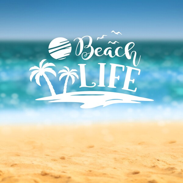 Beach Life Decal - Etsy