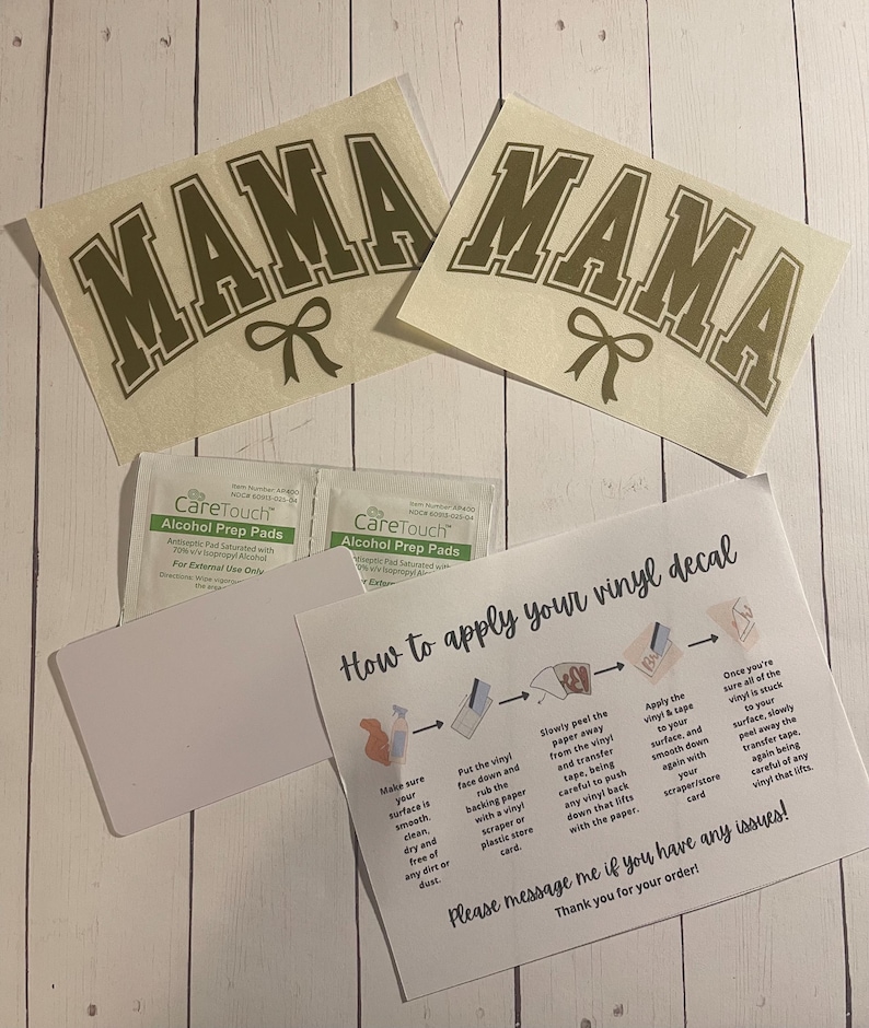 Mama With Bow Vinyl Decal: Car, Laptop, Cup Decoration - Etsy