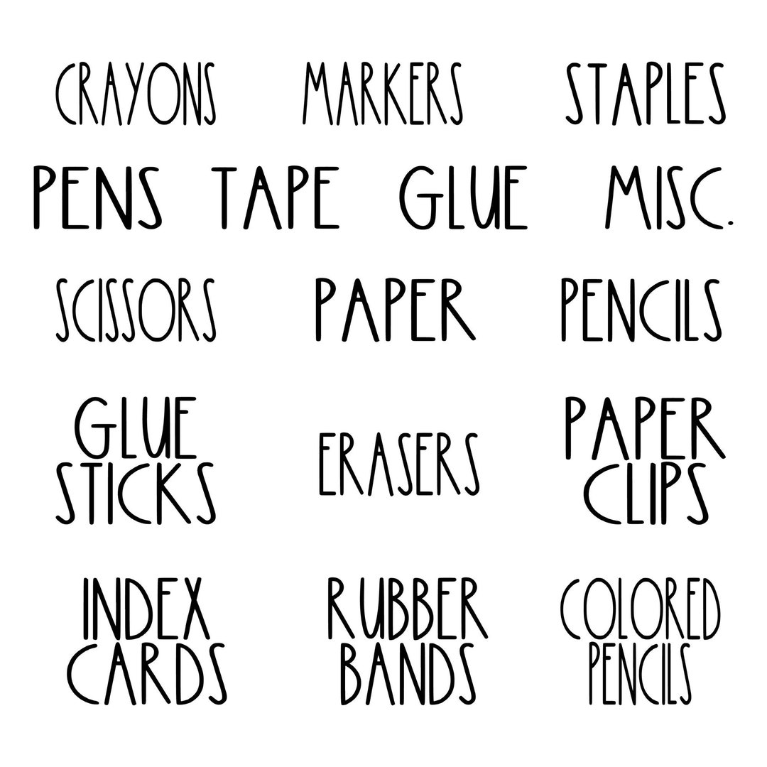 Classroom Related Full Sheet of Vinyl Decals, Teacher Vinyl Decals ...