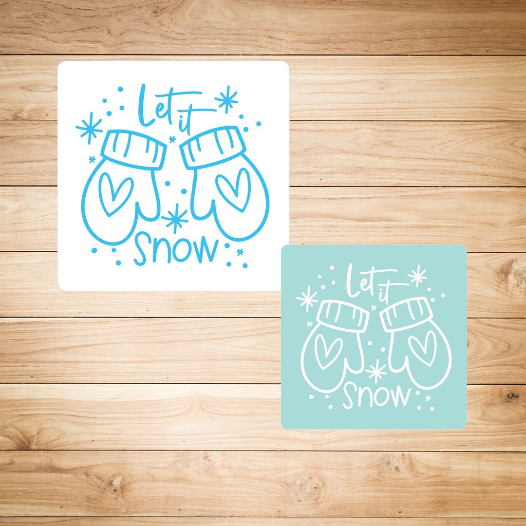 Let It Snow Vinyl Decal, Winter Decal, Vinyl Decal, Let It Snow Winter ...