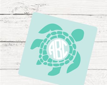 Turtle Monogram | Etsy