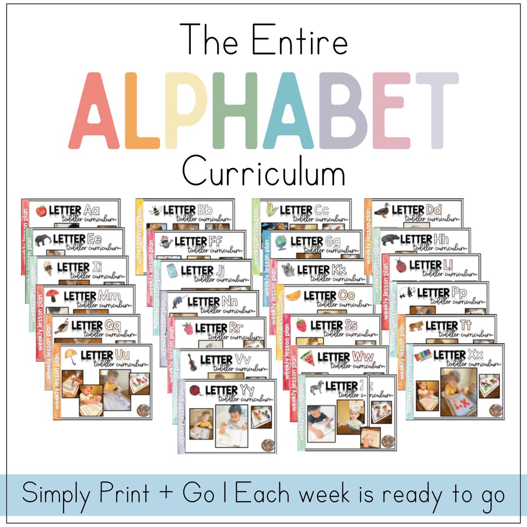 Toddler & Preschool Alphabet Digital Curriculum A-Z Bundle - Etsy