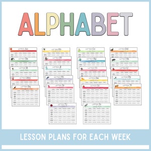 Toddler & Preschool Curriculum Alphabet Letters A-Z BUNDLE Tot School ...