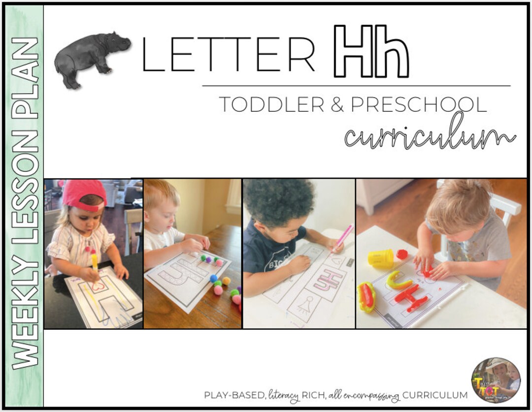 Letter H Toddler & Preschool Curriculum Tot School - Etsy
