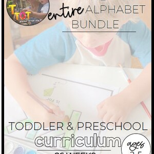 Toddler & Preschool Curriculum Alphabet Letters A-Z BUNDLE - Etsy