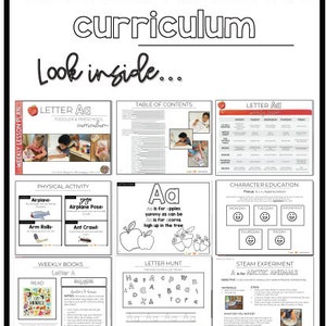 Toddler & Preschool Curriculum Alphabet Letters A-Z BUNDLE - Etsy