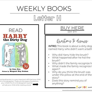 Letter H Toddler & Preschool Curriculum Tot School - Etsy