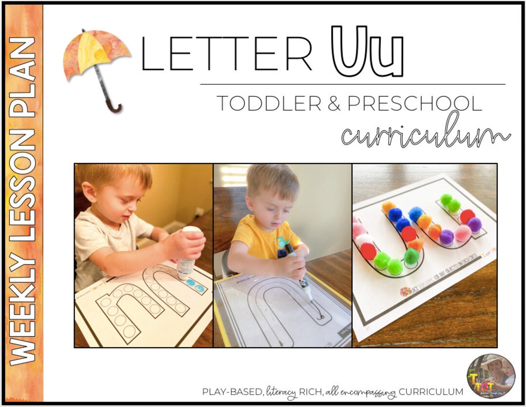 Letter U Toddler & Preschool Curriculum Tot School Weekly Lesson Plan ...