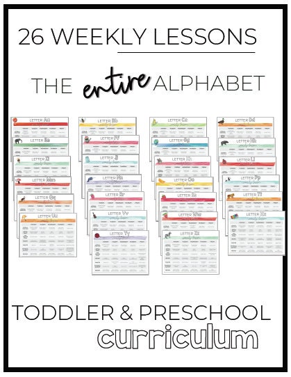 Toddler & Preschool Curriculum Alphabet Letters A-Z BUNDLE - Etsy