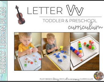 Letters A-F Toddler School Curriculum Bundle Tot School Curriculum ...