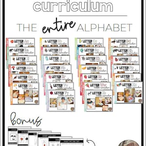 Toddler & Preschool Curriculum Alphabet Letters A-Z BUNDLE - Etsy