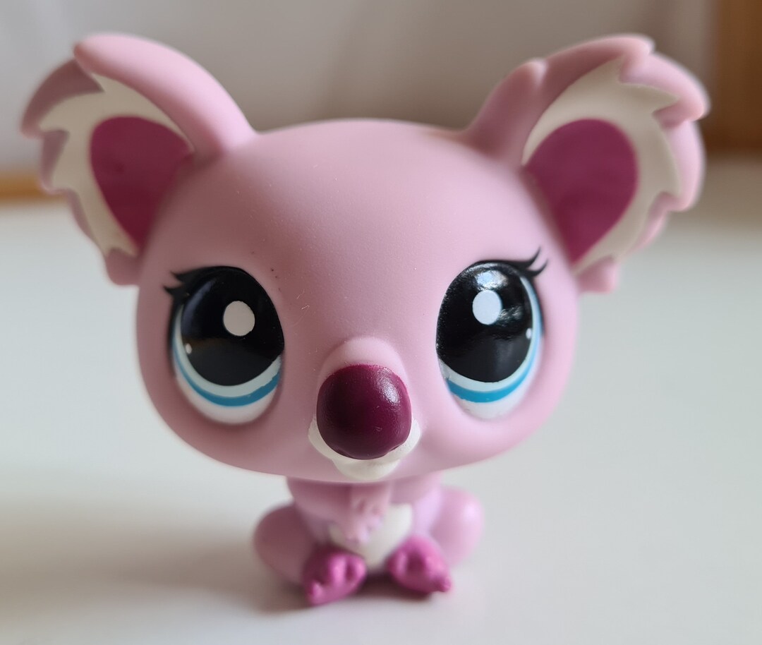 LPS the Littlest Pet Shop Vintage Collectable Pink Koala Bear 2064 ...