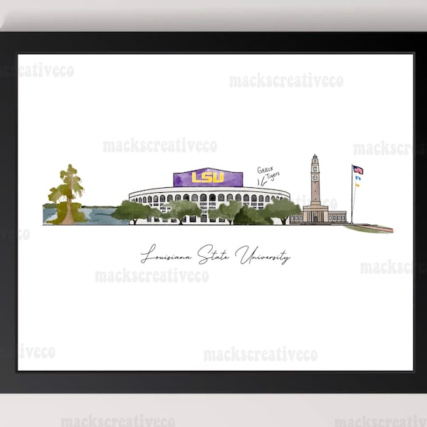 Lsu Art - Etsy