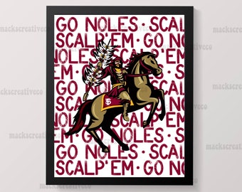 Florida State Mascot - Etsy