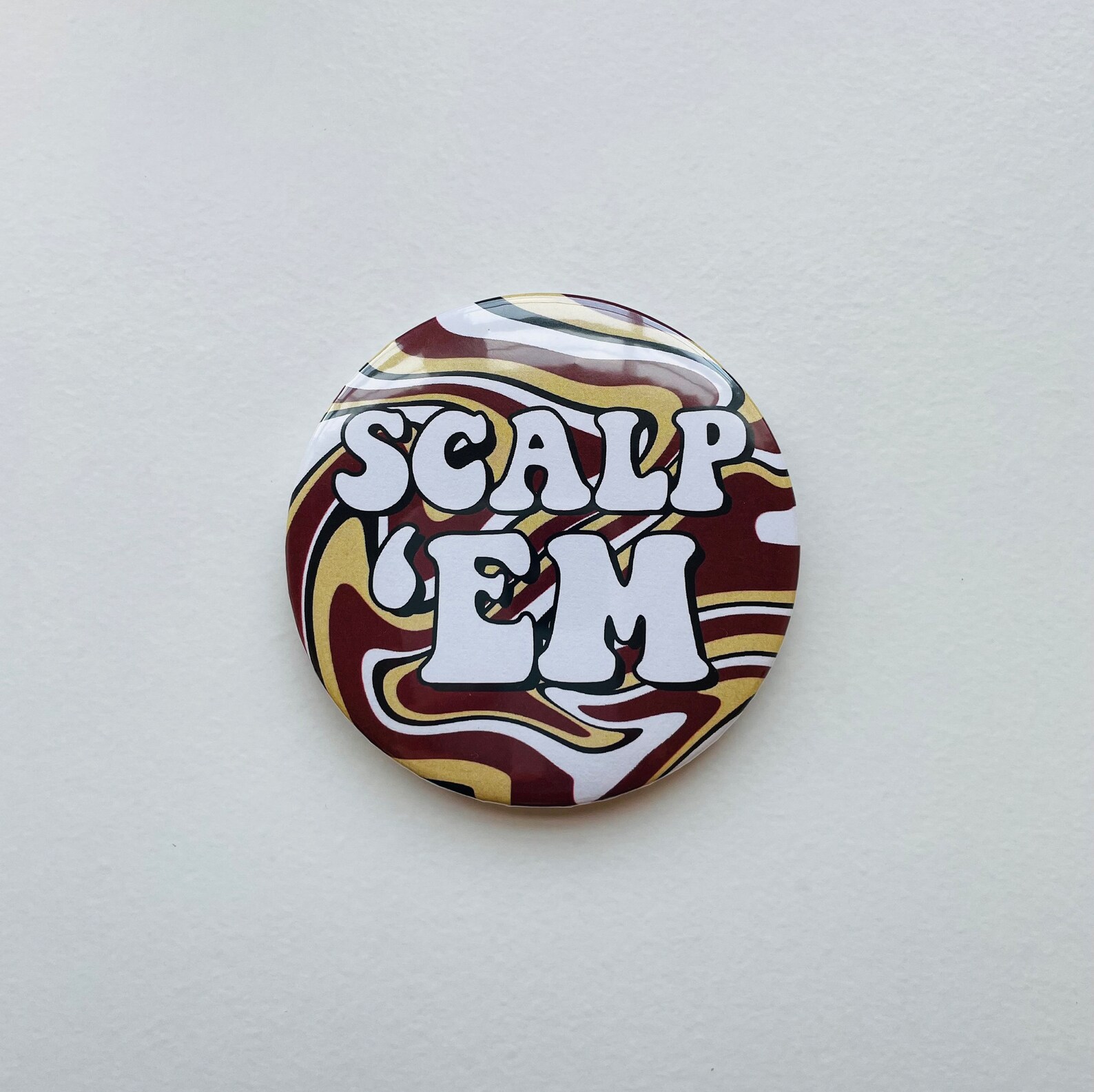 Florida State Game Day Button Game Day Pin Scalp'em Button College ...