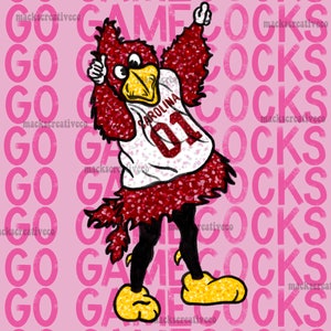 University of South Carolina Fun USC Art Print South Carolina Art Pink ...