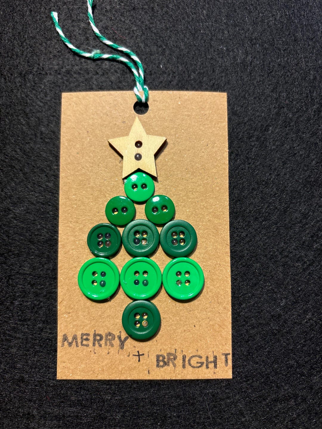 Button Tree Gift Tag - Etsy
