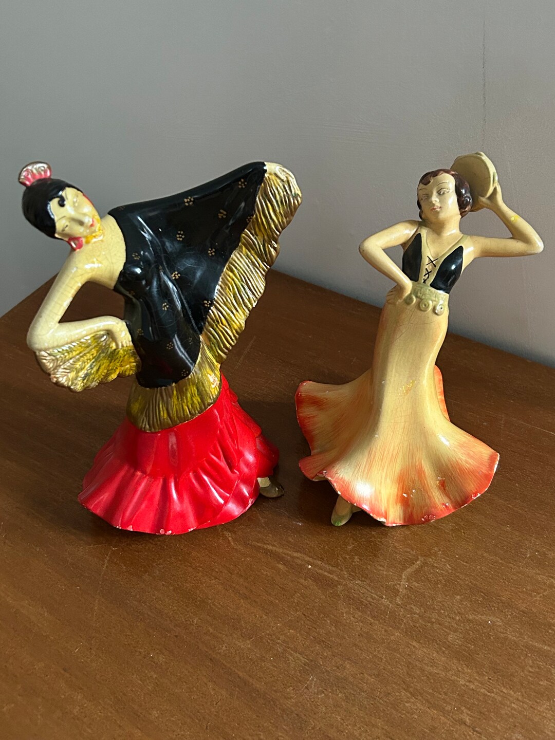Original Crown Devon sutherland Dancing Figurines X 2 - Etsy Australia