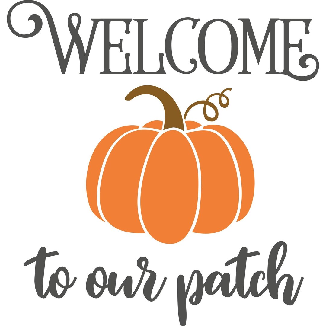 Welcome to Our Patch Fall Digital Print - Etsy