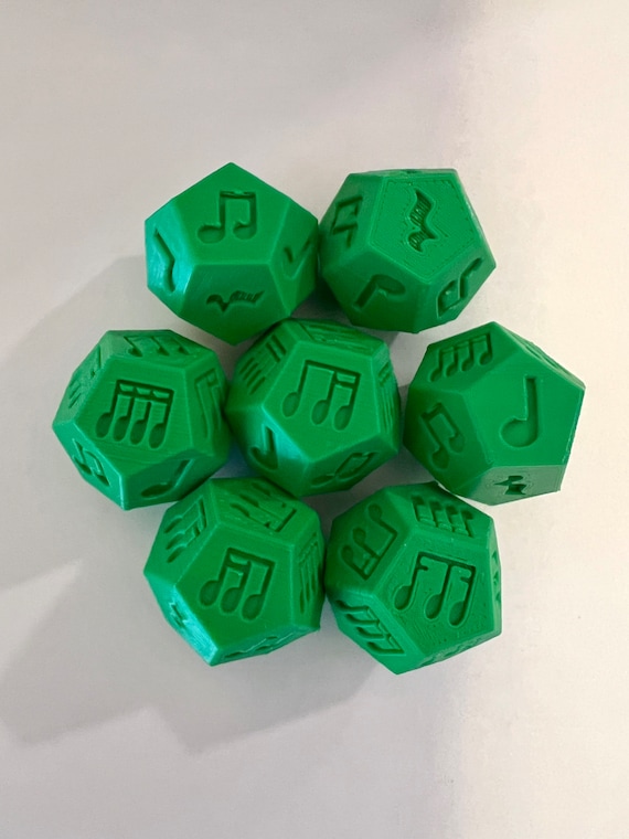 Music Rhythm Dice 3D Printed 1 Beat per Side - Etsy