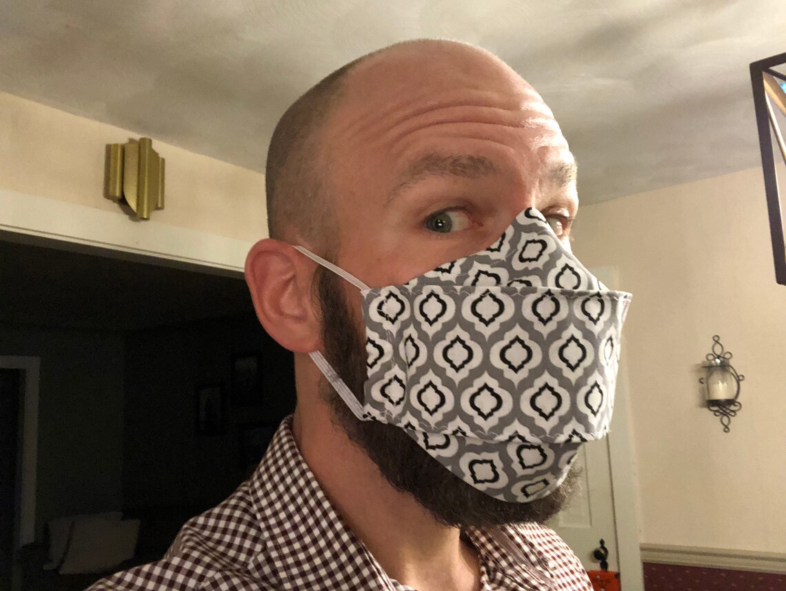 Concert Black 3D Mask Singers Mask Teachers Mask Adjustable Face Mask ...